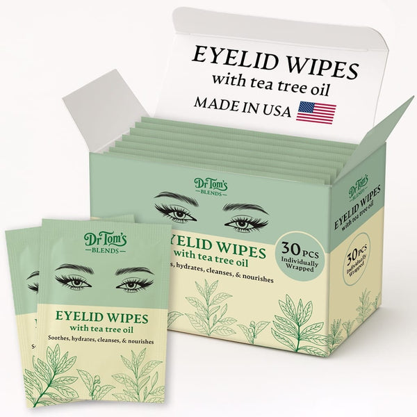 Eyelid Wipes with Tea Tree Oil – Dr. Tom's Blends